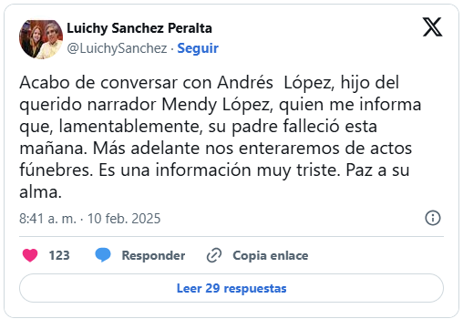 Fallece Mendy López, icono de la narración deportiva dominicana