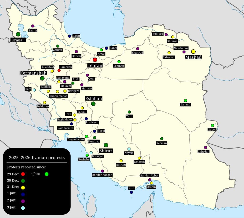 Protestas masivas sacuden Irán este viernes; elevan presión contra el ...